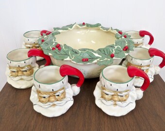 Ceramic Santa Claus - Etsy