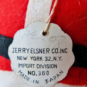 Vintage 50s 60s Made in Japan Rare Jerry Elsner Santa Claus Stockinette ...