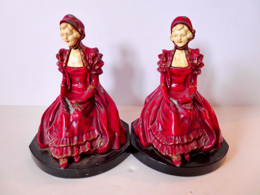 Vintage Antique 20s 30s Art Deco JB Hirsch 6.5 Belle Lady in Waiting ...