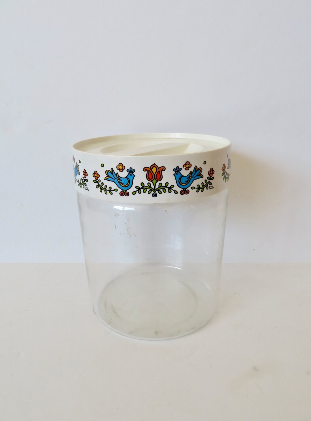 Vintage 70s 1975 Pyrex Corning Ware XL 7.5 See and Store Clear Glass ...