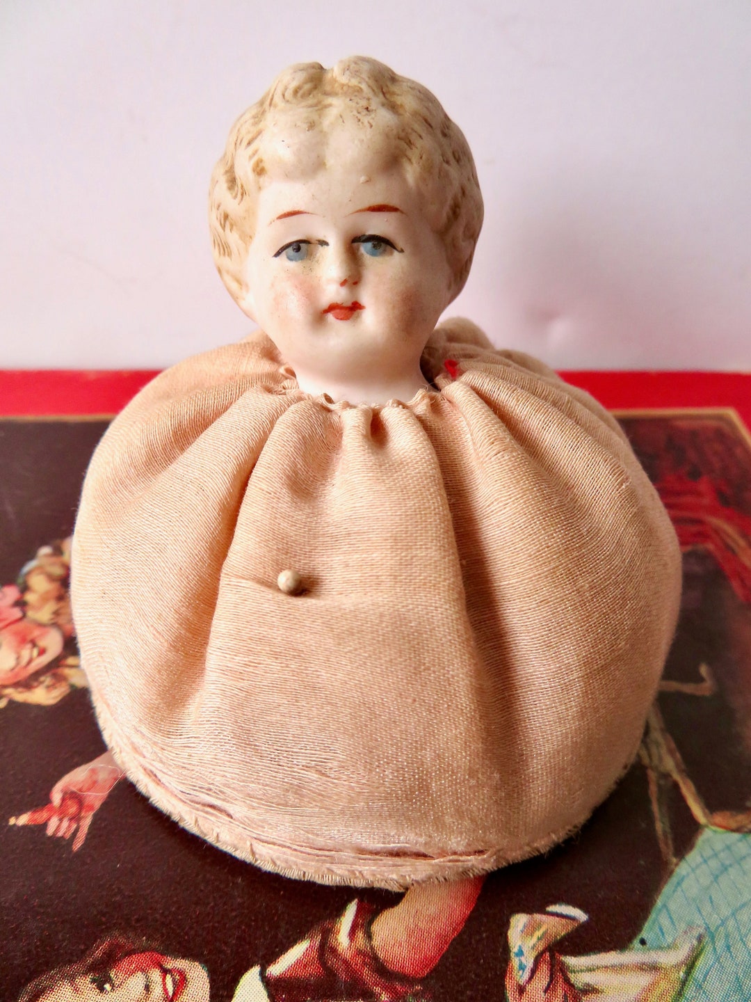 Vintage Teens 20s Antique Very Old German Bisque China Half Doll ...