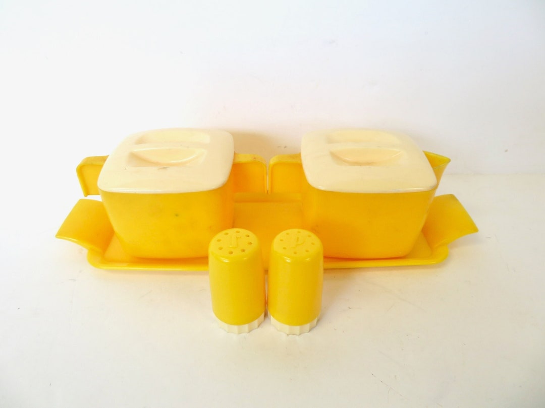 Vintage 50s 60s Mid Century Federal Tool Corp Plastic Lidded Creamer ...