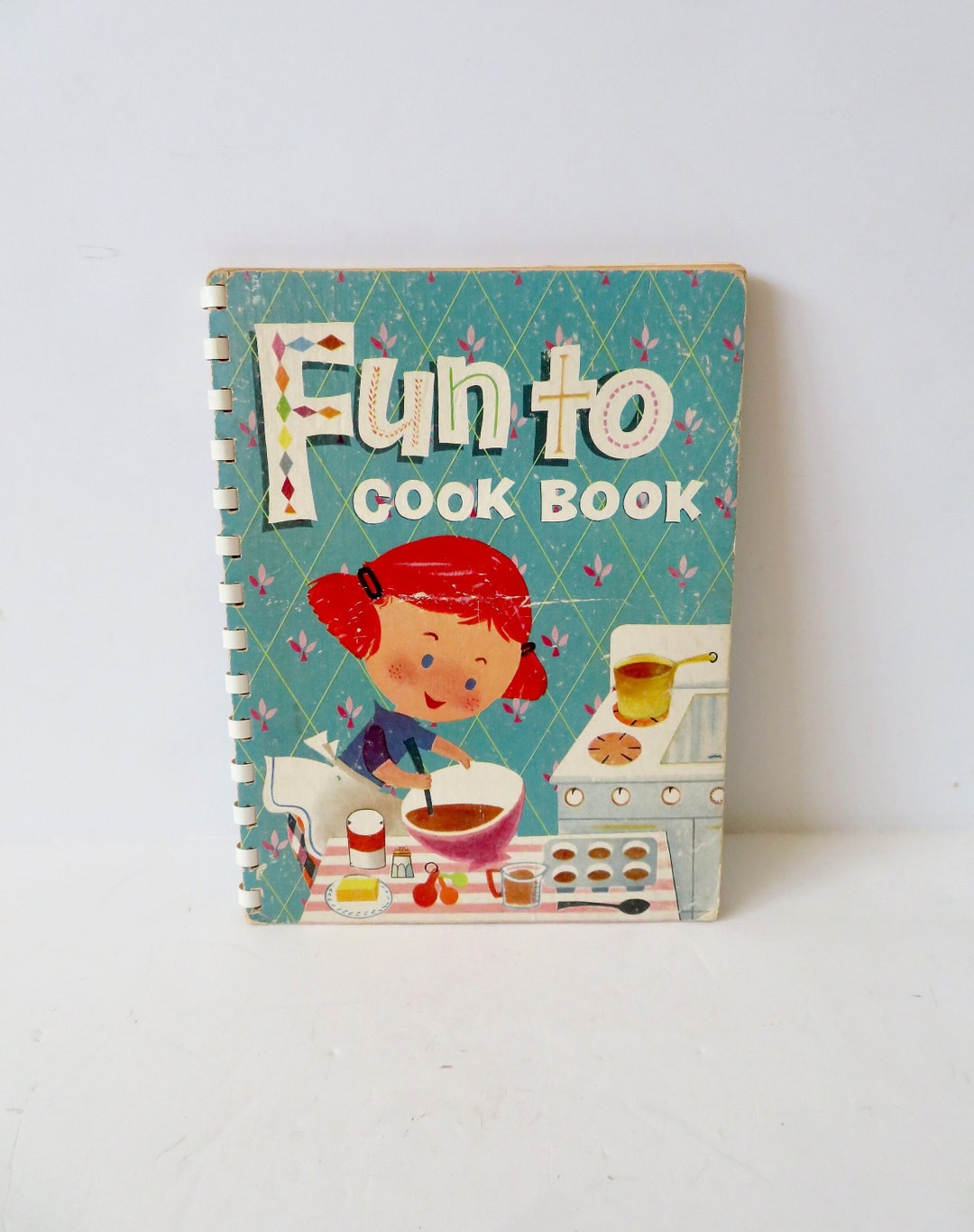 Vintage 50s 1955 Carnation Milk Fun to Cook Booker Children - Spiral Bound Hardcover Mid Century ...