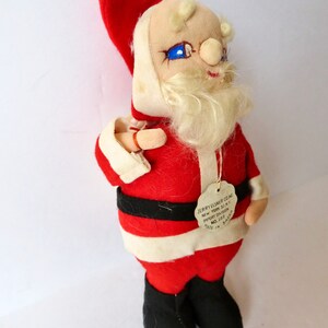 Vintage 50s 60s Made in Japan Rare Jerry Elsner Santa Claus Stockinette ...