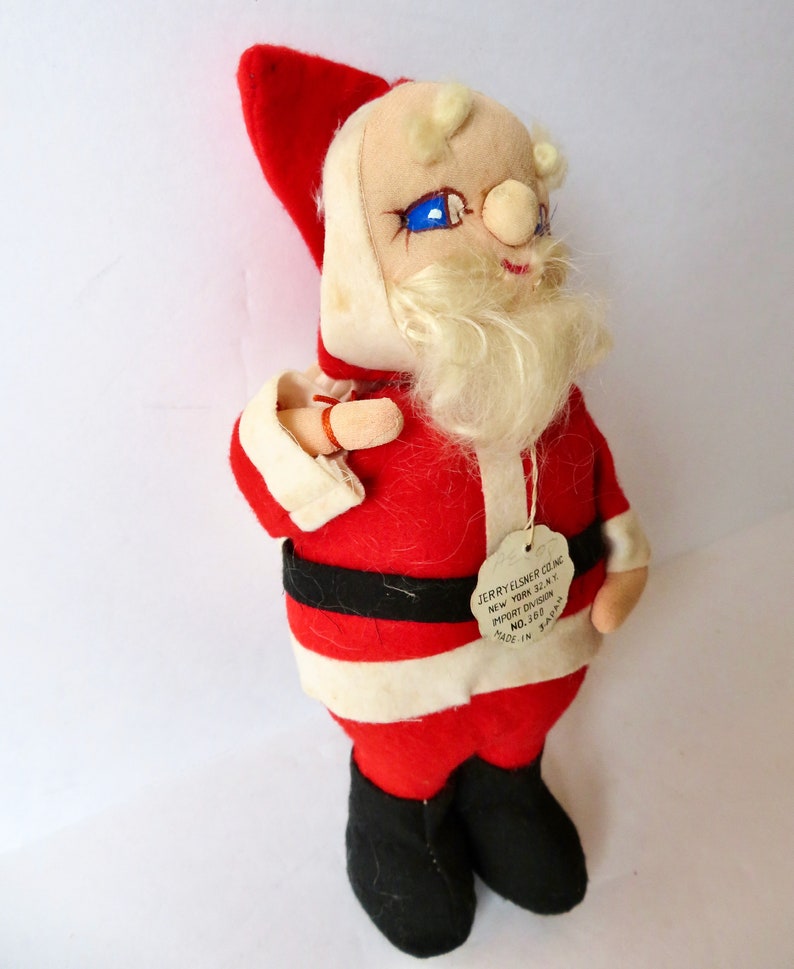 Vintage 50s 60s Made in Japan Rare Jerry Elsner Santa Claus - Etsy