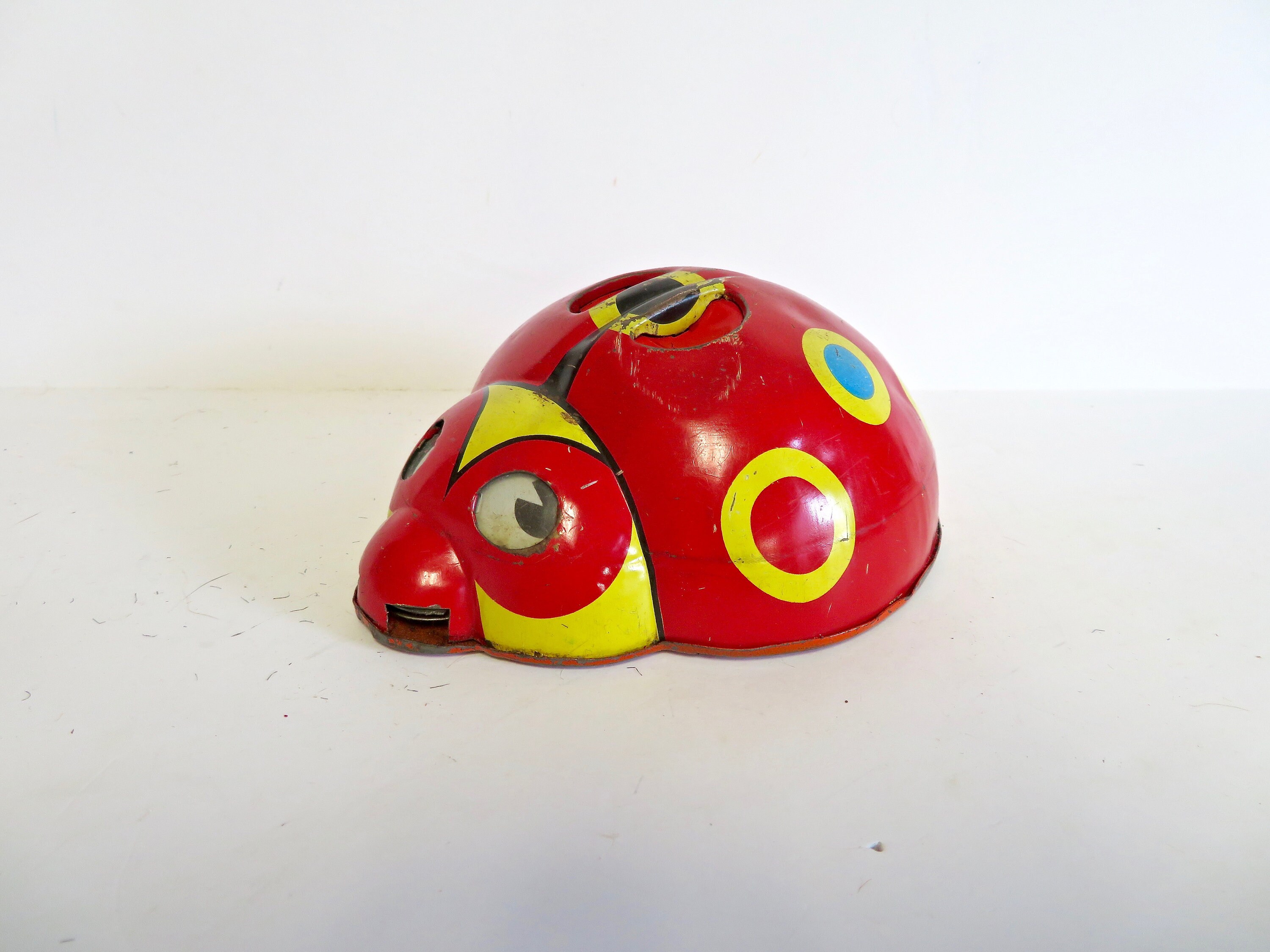 Vintage 1950s Mechanical Polka Dot Beetle Bug Tin Wind up Toy | Etsy