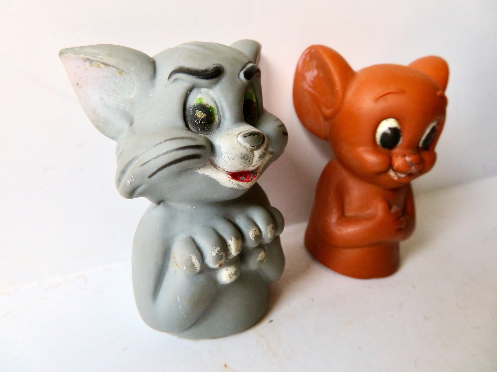 Vintage 70s 1973 Tom and Jerry Soft Rubber Finger Puppets Set - Etsy
