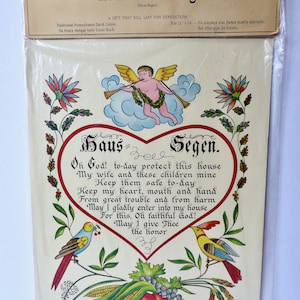 Vintage Mid Century 60s 1960s Jacob Jane Look Designed House Blessing ...