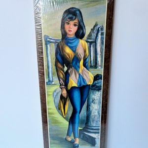 Maio Big Eye Girls Jumbo 25 X 10 Harlequin Moppet Litho Lithograph ...