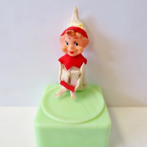 Vintage 1960er 60er Jahre Made in Japan Weißer Filz Flanell auf dem ...