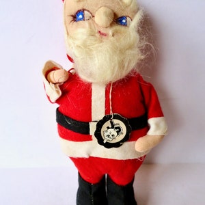 Vintage 50s 60s Made in Japan Rare Jerry Elsner Santa Claus Stockinette ...