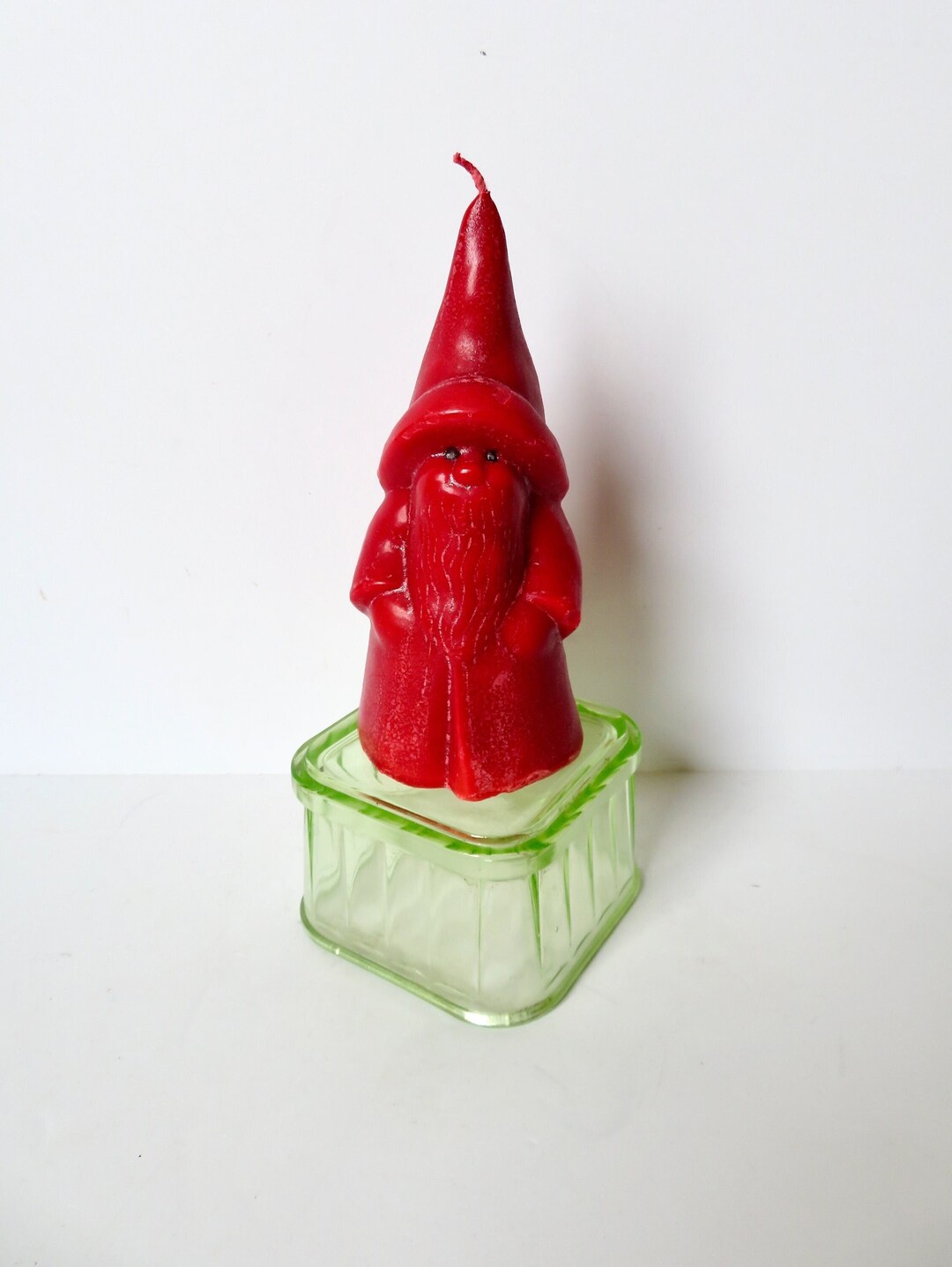 Vintage Scandinavian Gnome Tonttu Wax Unlit Candle - Finnish - Made in ...
