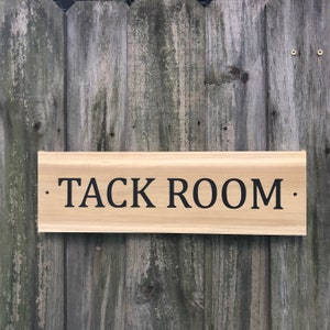 Tack Room Sign, Horse Sign, Engraved Signs, Wood Horse Sign, Horse ...