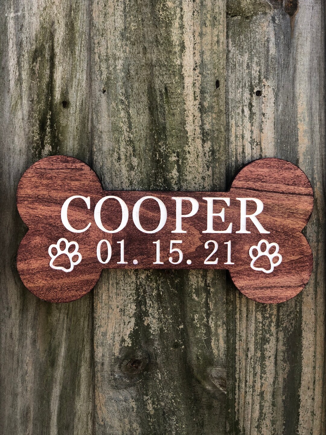 Engraved Signs, Personalized Dog Bone, Personalized Dog Gifts, Wood Dog ...