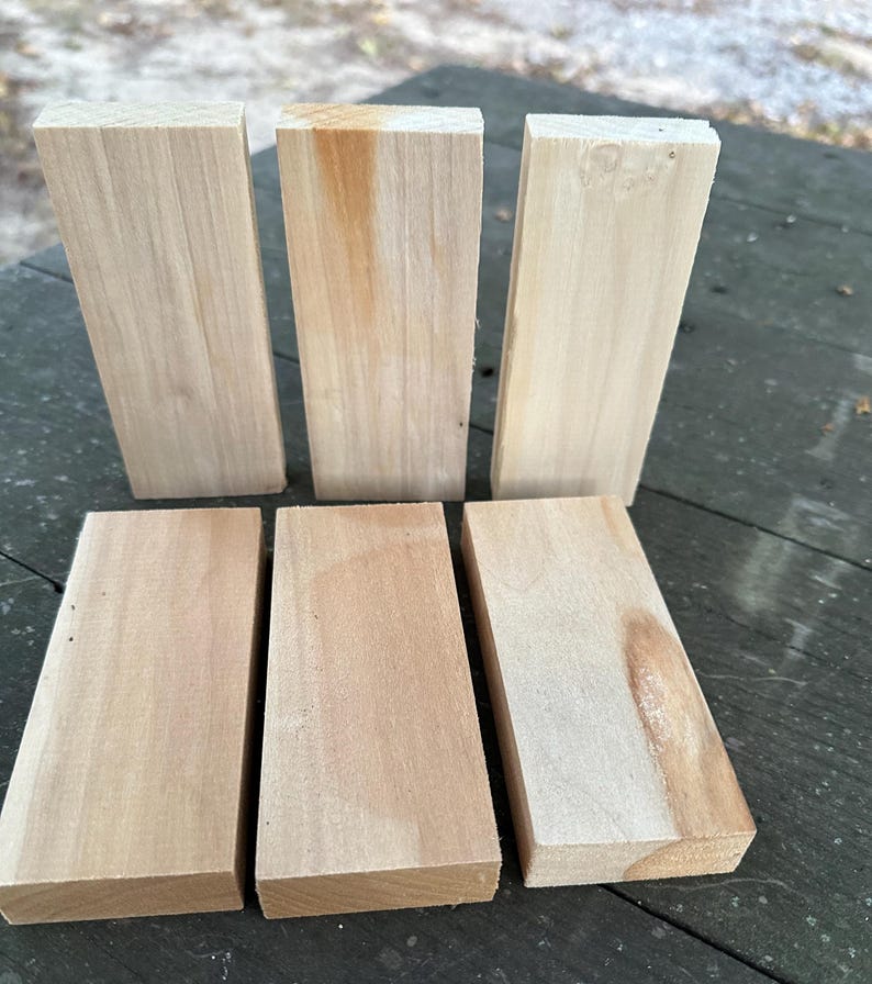 Wood Blocks, Wood Blanks, Unfinished Wood Cutouts, Craft Supplies, DIY ...