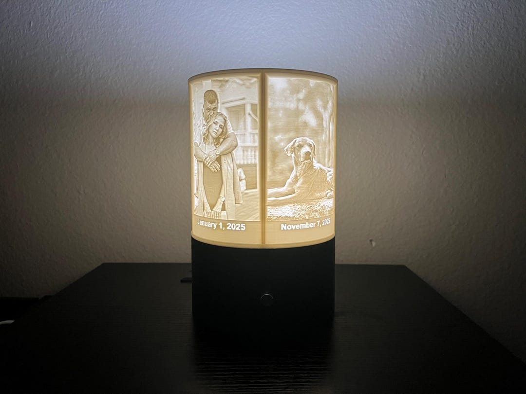 Personalized Memory Lamp – Custom Lithophane Lamp - Etsy