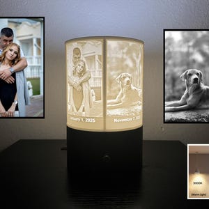 Personalized Memory Lamp – Custom Lithophane Lamp - Etsy