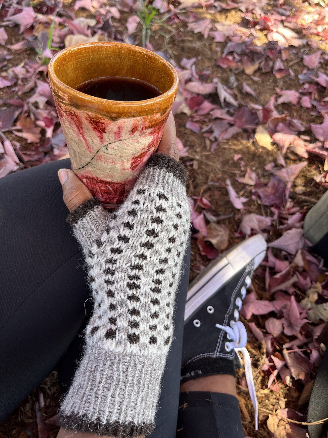 Terrain Mitts Knitting Pattern and Tutorial 3-color Mosaic by Hey ...