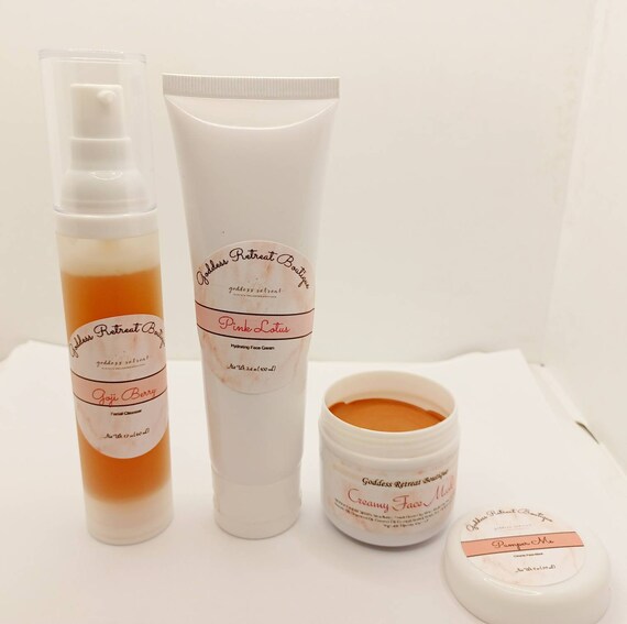 Pink Lotus Facial Spa Box GIFT SET Facial Spa Gift Box - Etsy