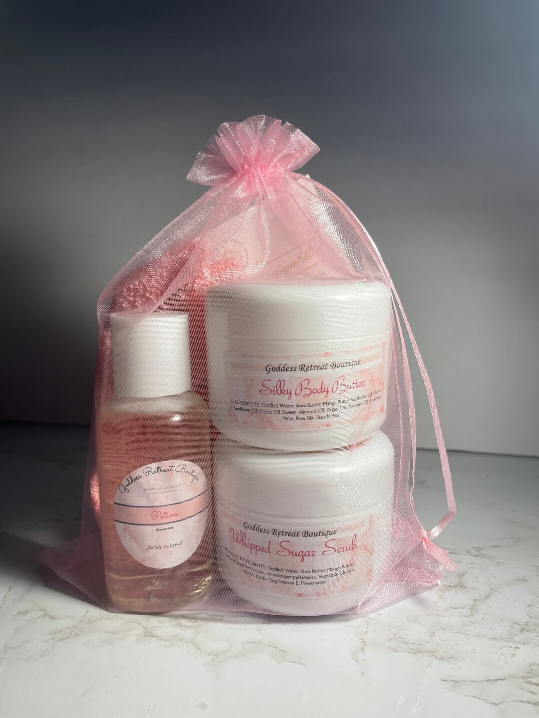 Spa Pamper Box GIFT SET Spa Kits Sugar Scrub Body Wash Silky Body ...