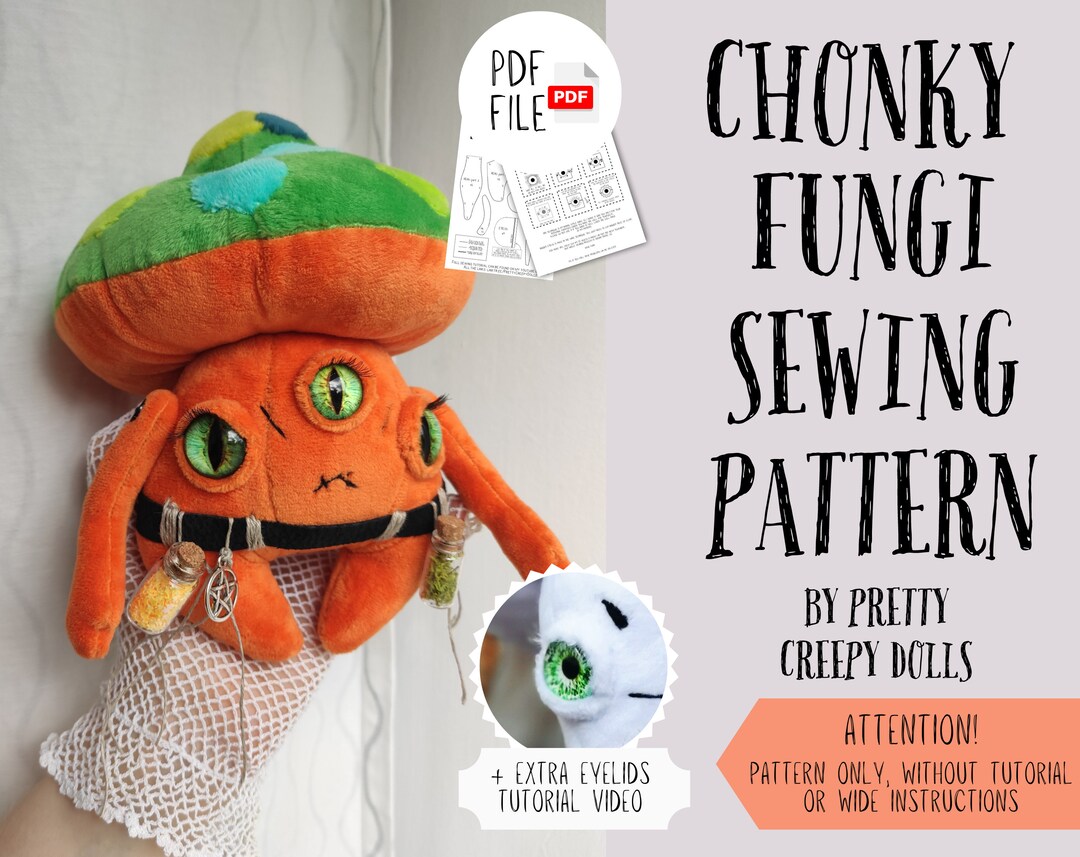 PDF Chonky Fungi Sprite Sewing Pattern - Etsy