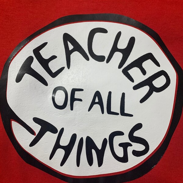 Teacher of All Things Tshirt - Etsy