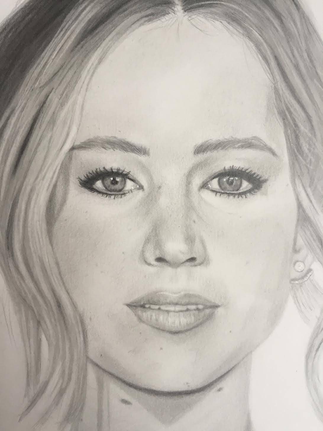 Jennifer Lawrence Drawing Original Graphite Sketch - Etsy UK
