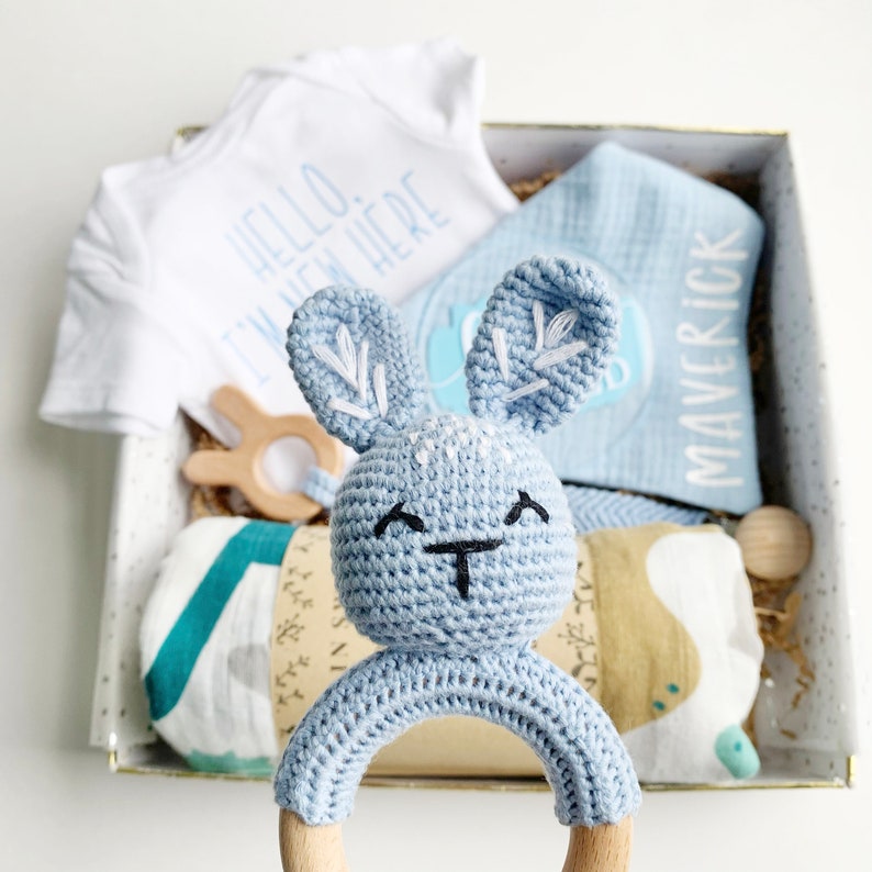 New Baby Boy Gift Set Box Welcome Baby Gift Set Baby Shower - Etsy