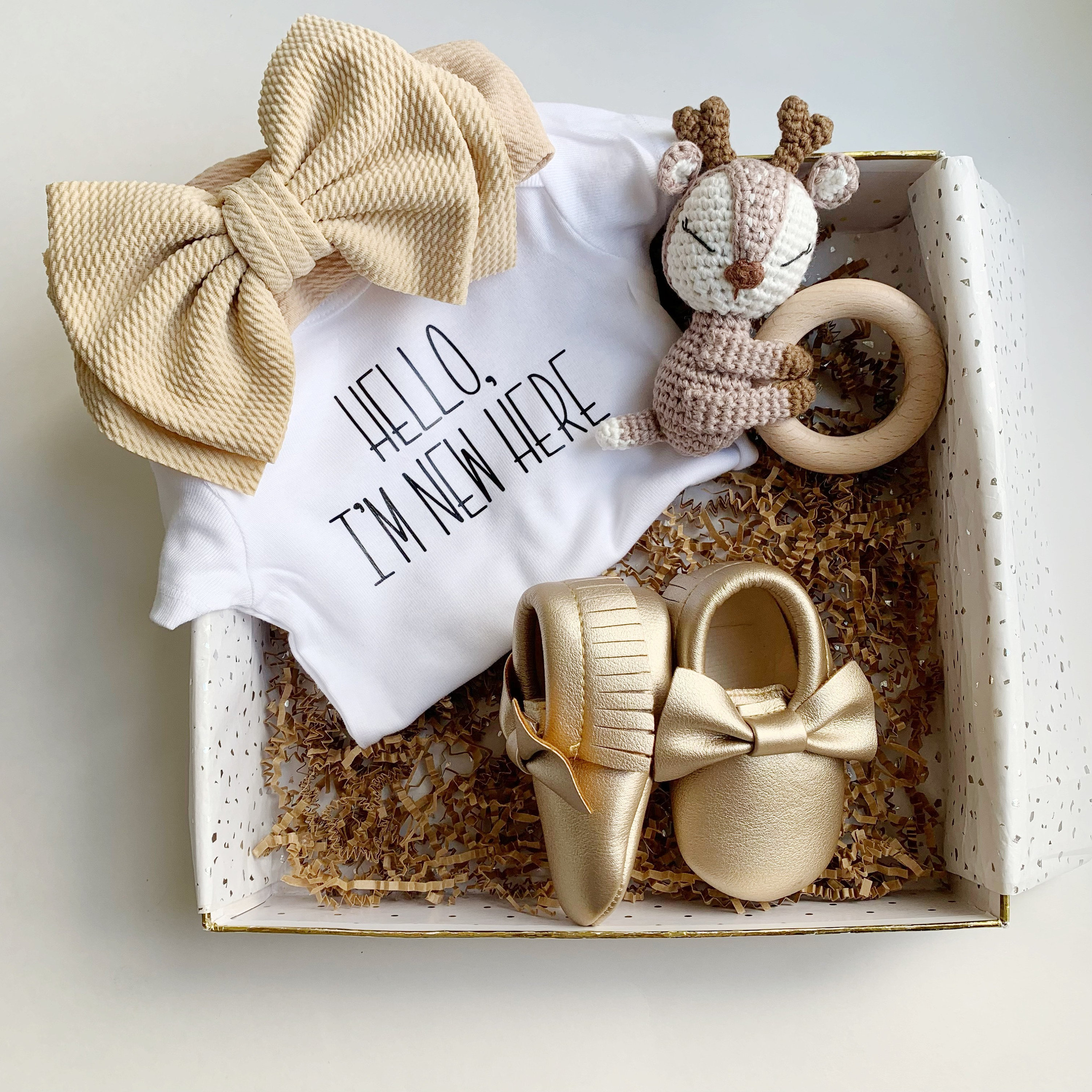 New Baby Girl Gift Set Box Welcome Baby Gift Set Baby Shower | Etsy