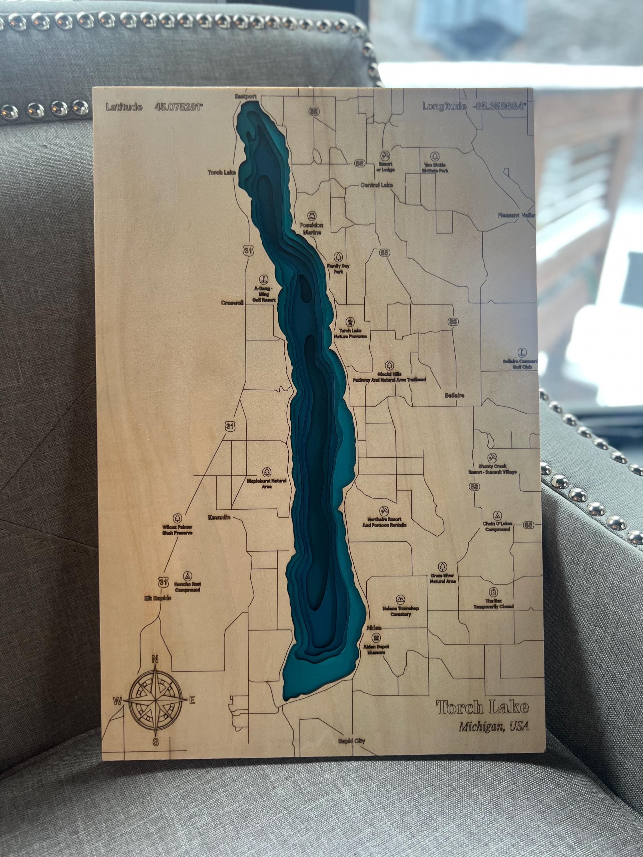 Custom Lake Layered Sign - Etsy