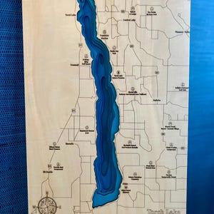Custom Lake Layered Sign - Etsy
