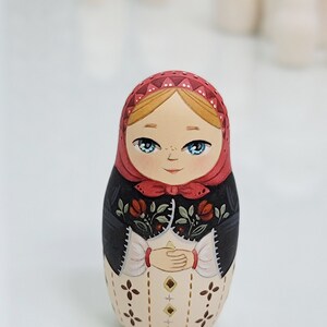 Red, Russian Nesting Dolls-5piece Set,matryoshka Nesting Dolls ...