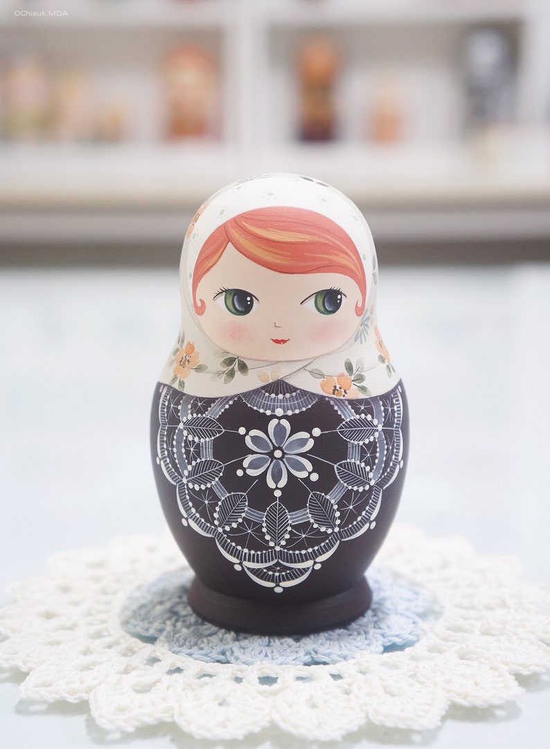 Lace Russian Nesting Dolls-5piece Set Uniquely Handmade - Etsy