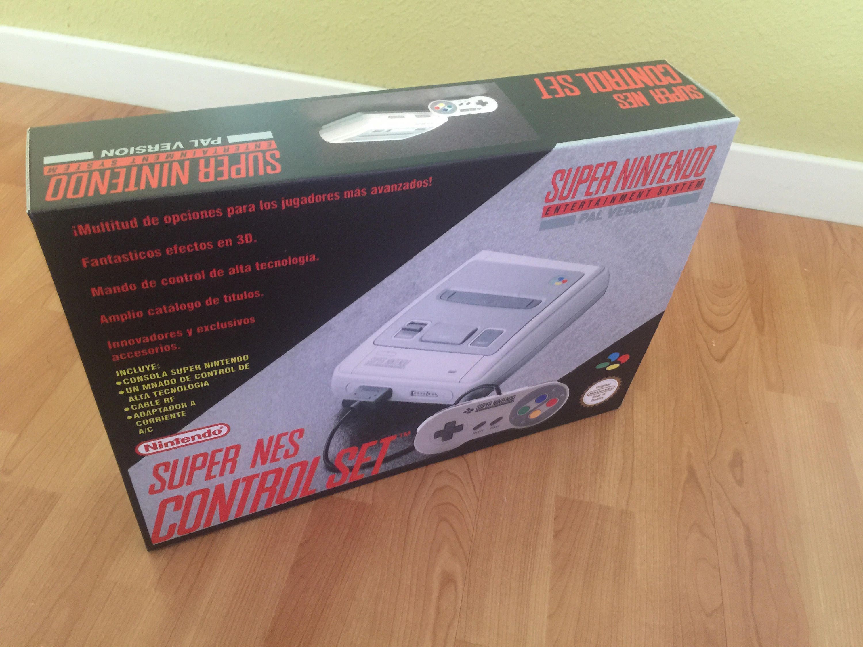 Caja / Box / Covet / Boite Super Nintendo Snes Control Set - Etsy