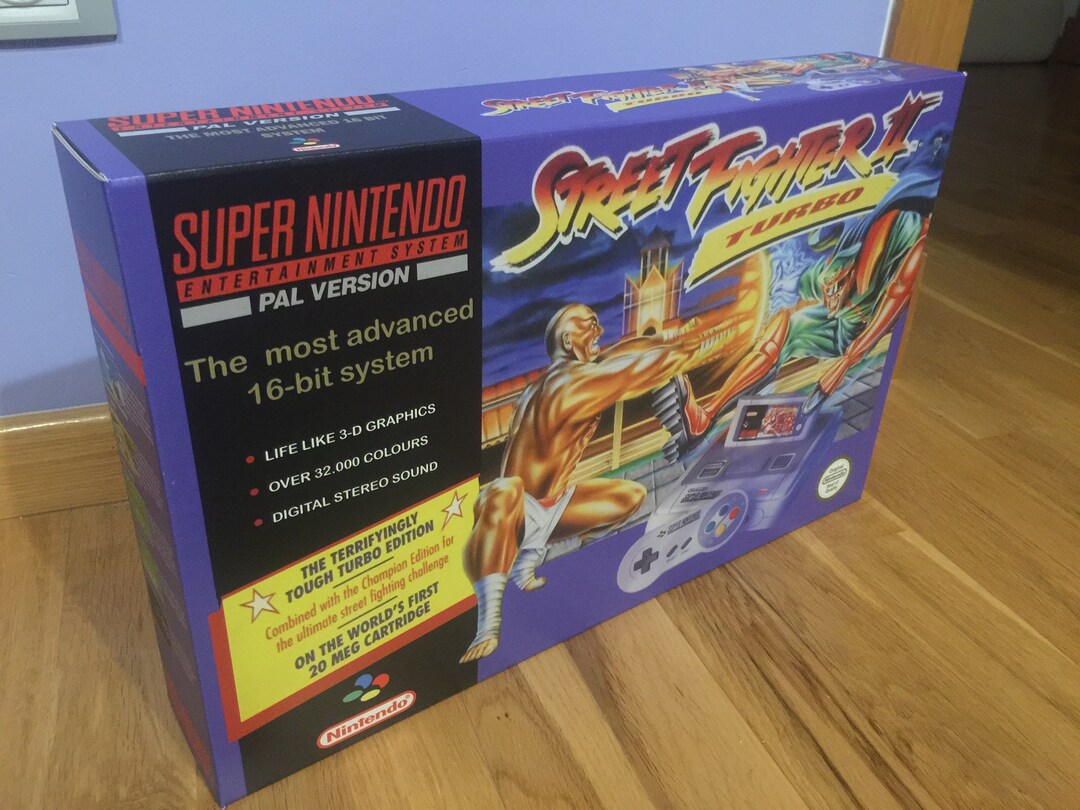 Box / Box / Cover / Boite Super Nintendo Snes Edition Street Fighter 2 ...