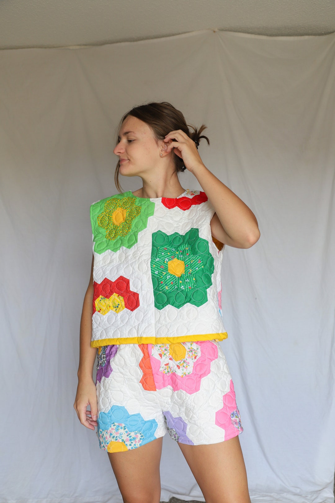 Flower Garden Quilt Tank Top - Etsy