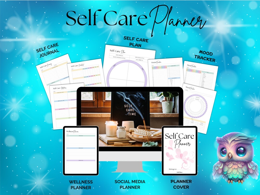 Self Care Digital Planner Printable Self Care Planner 2024 Self Planner ...