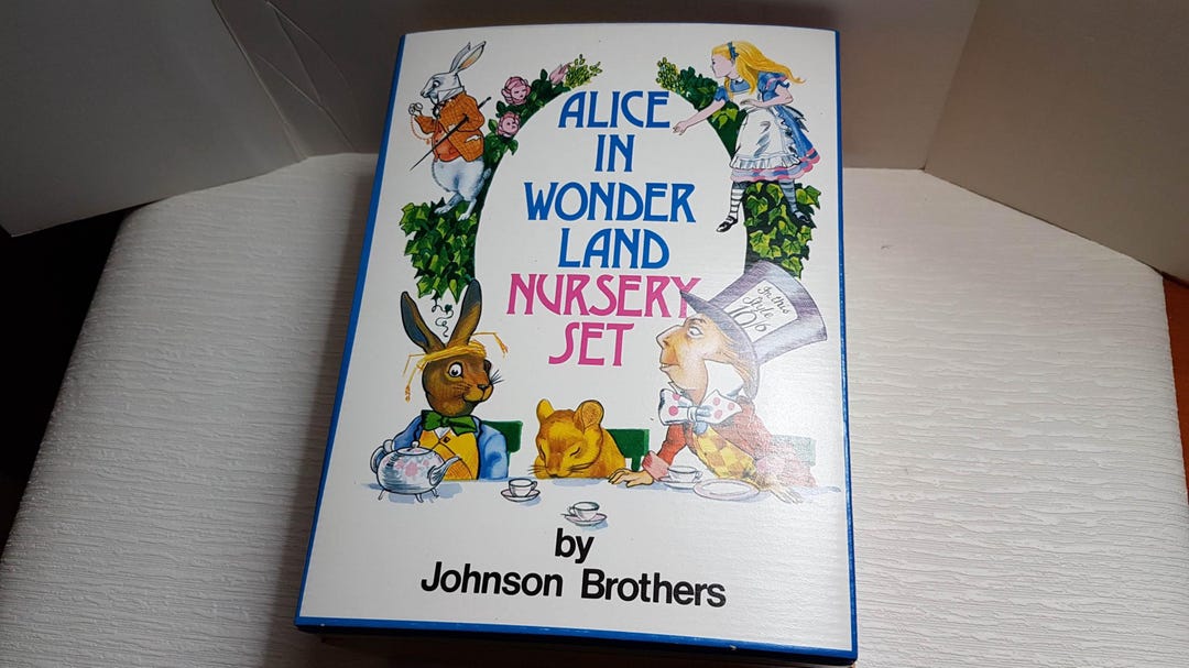 Alice in Wonderland Johnson Brothers Nursery Set Childrens Dish Plate ...