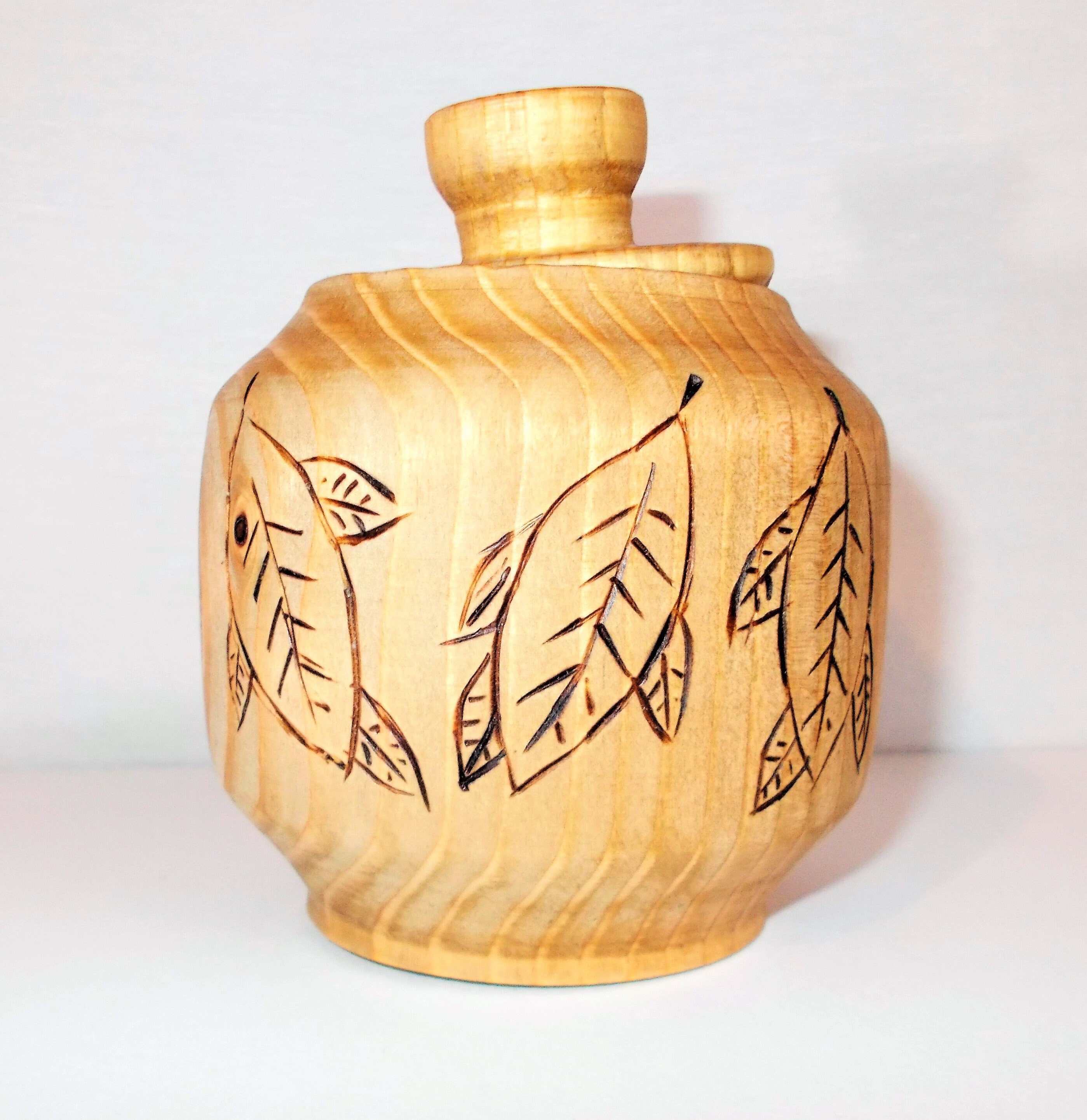 Trinket Box, Wood Bowl With Lid, Native American Art, Stash Box, Nature ...