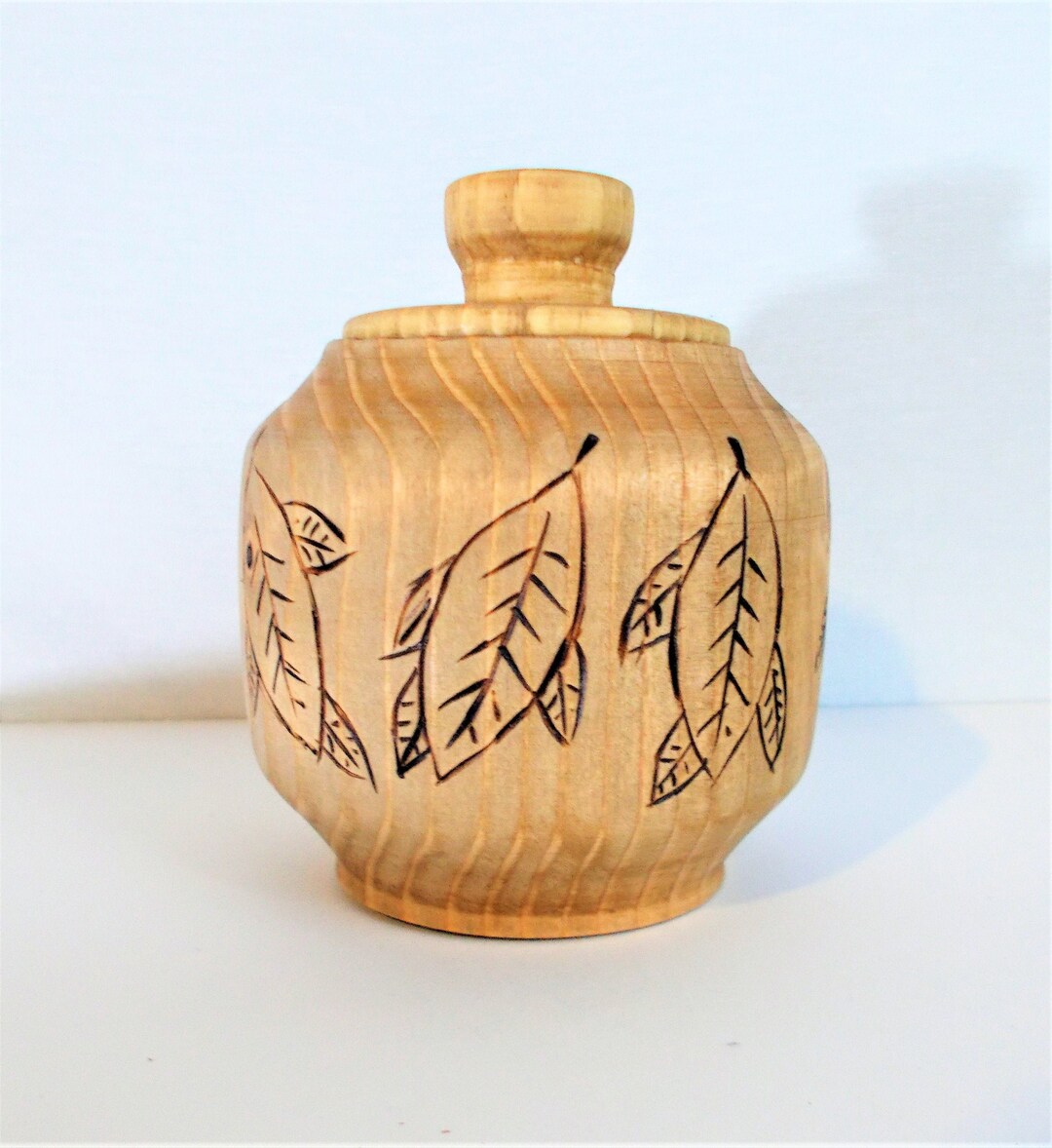 Trinket Box, Wood Bowl With Lid, Native American Art, Stash Box, Nature ...