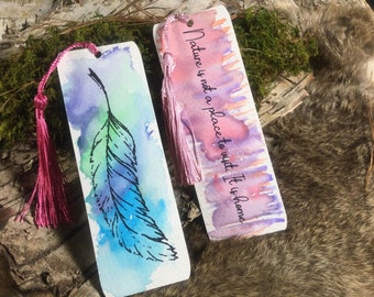 Quotes Watercolor Bookmarks - Etsy
