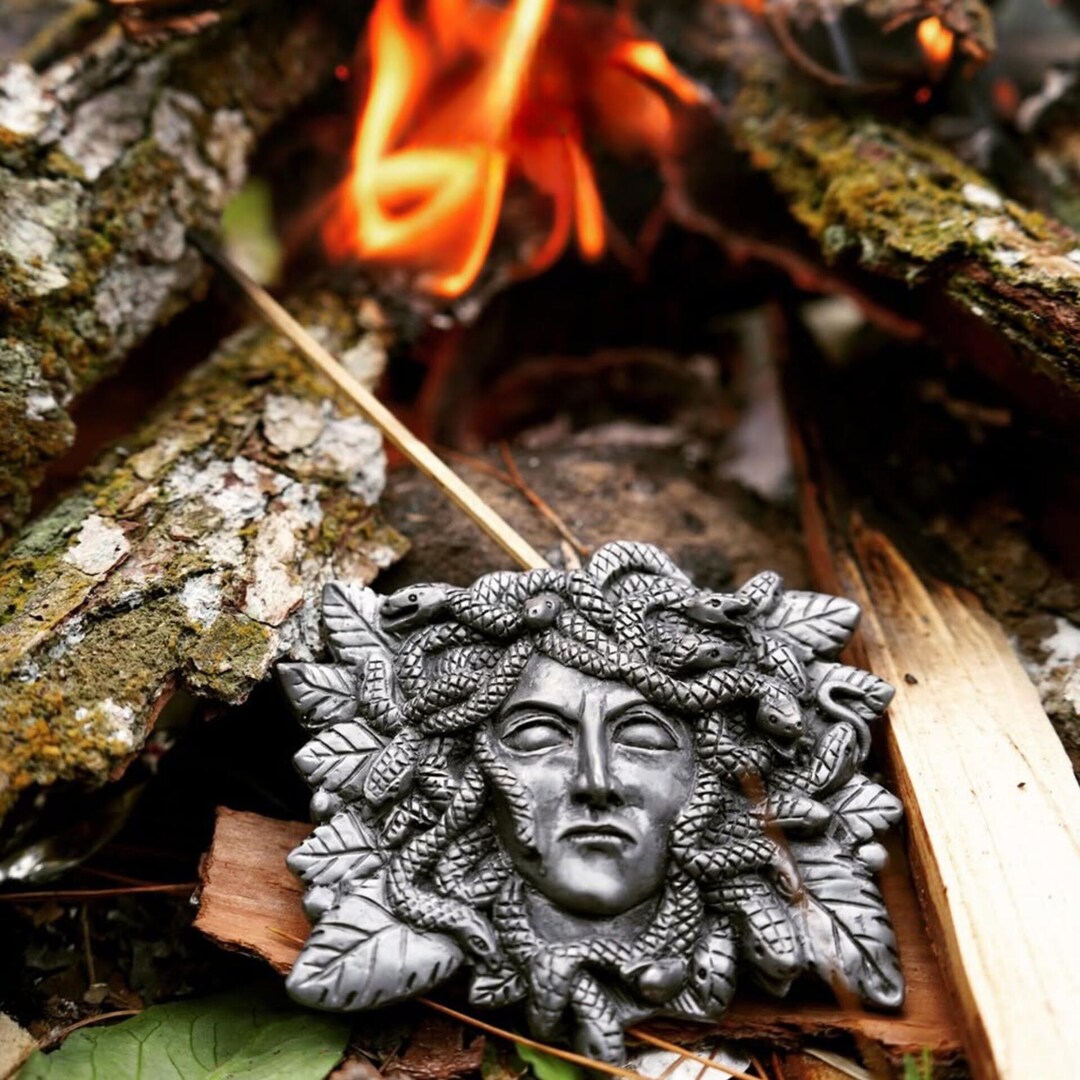 Handmade Snakes Hair Medusa Belt Buckle. Oxidized Lead Free Pewter ...