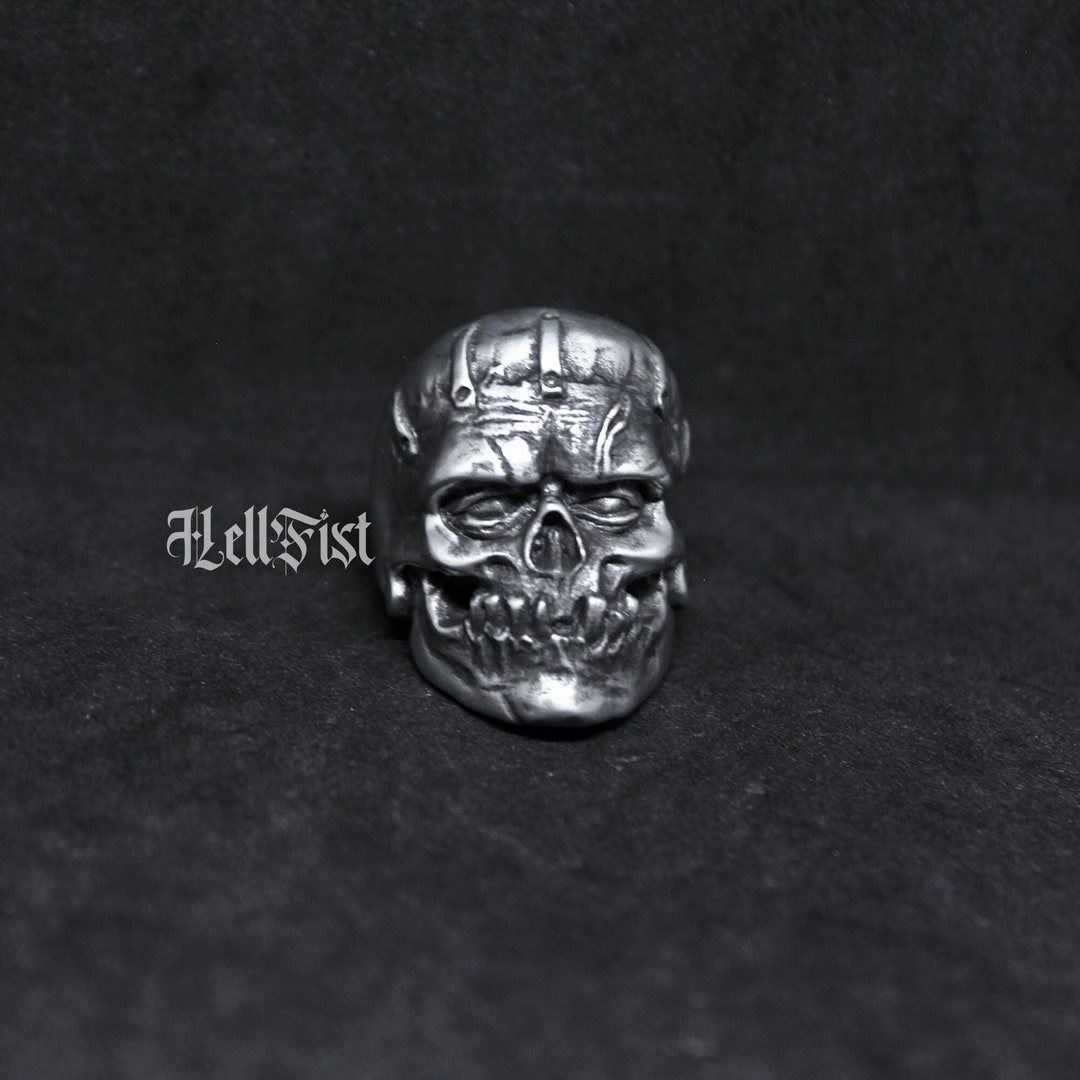 Handmade Frankenstein Creature Monster Ring, Oxidized Lead Free Pewter ...