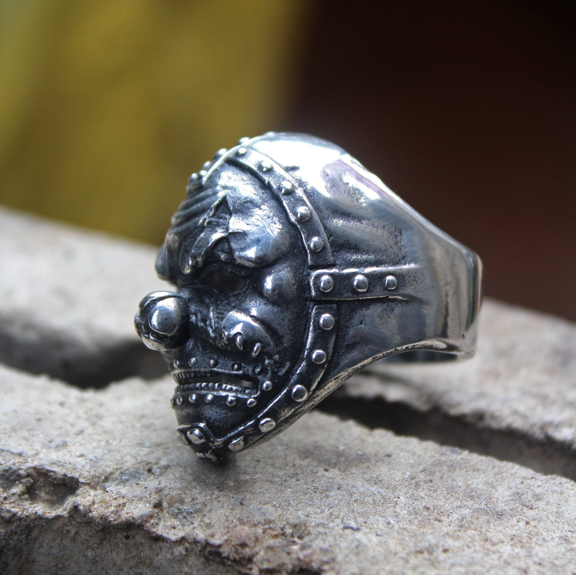 Scary Clown Serial Killer Ring, Handmade Lead Free Pewter Ring, Perfect ...