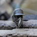 Anarchy Snapback Gangster Skull Ring, Handmade Lead Free Pewter Skull ...