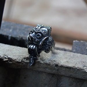 Balinese Rangda the Goddess of the Underworld Ring, Handmade Lead Free ...