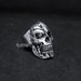 Handmade Half Face Terminator Bionic Future Robot Skull Ring, Oxidized ...