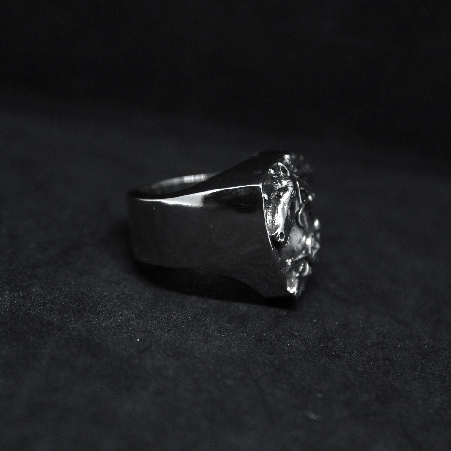 Indian Iron Horse Silver Signet Ring Handmade Lead Free - Etsy