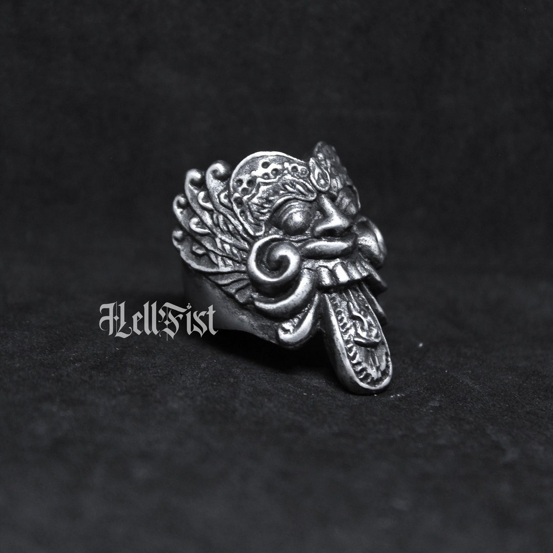 Handmade Rangda Balinese Myth Monster God Ring, Oxidized Lead Free ...