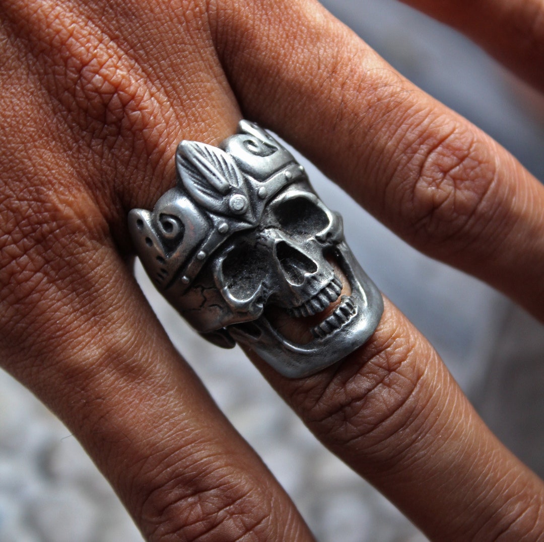 Ancient Prince Skull Ring, Handmade Lead Free Pewter Ring, Perfect ...